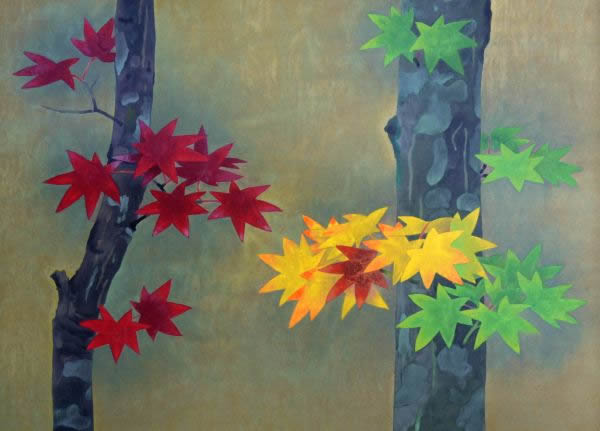 Japanese Maple or Autumn Colors paintings and prints - Japanese ...